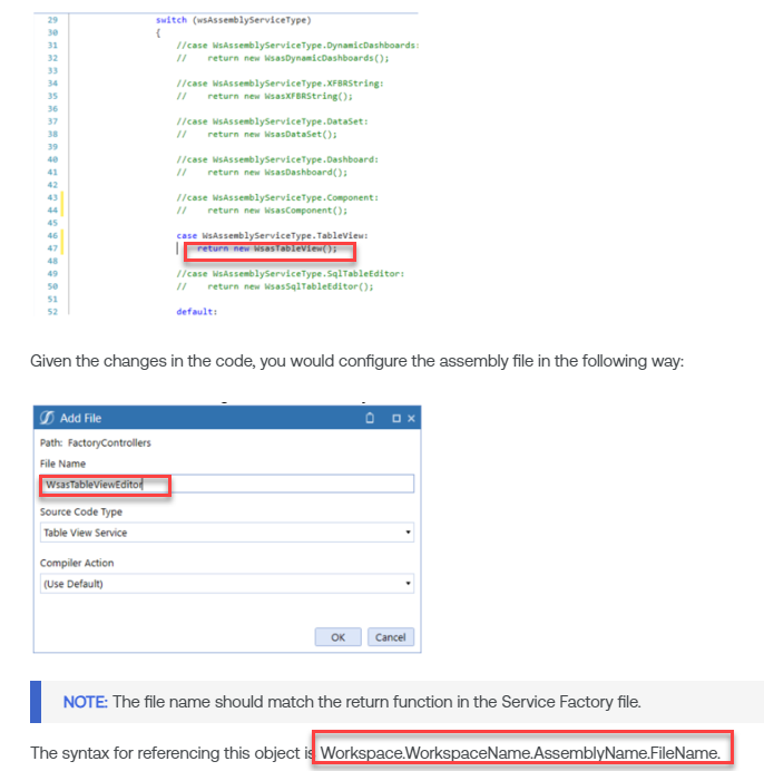 Table View Service assemblies | OneStream Community