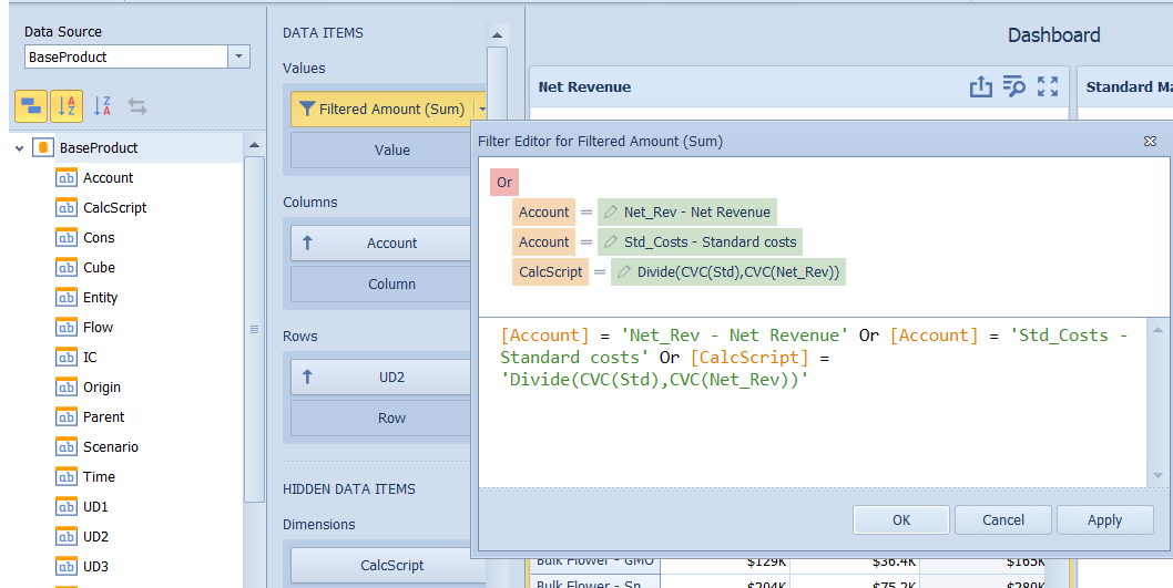 Basic Question About Bi Viewer And Cube View Md Data Source Column Expression Onestream Community