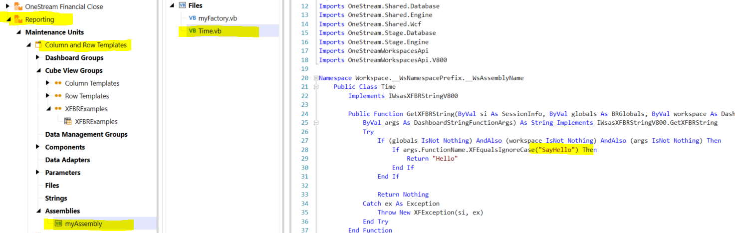 Using XFBR String Service in WS Assembly | OneStream Community
