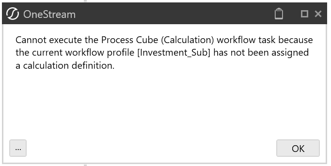 Cannot Execute the Process Cube (Calculation) | OneStream Community