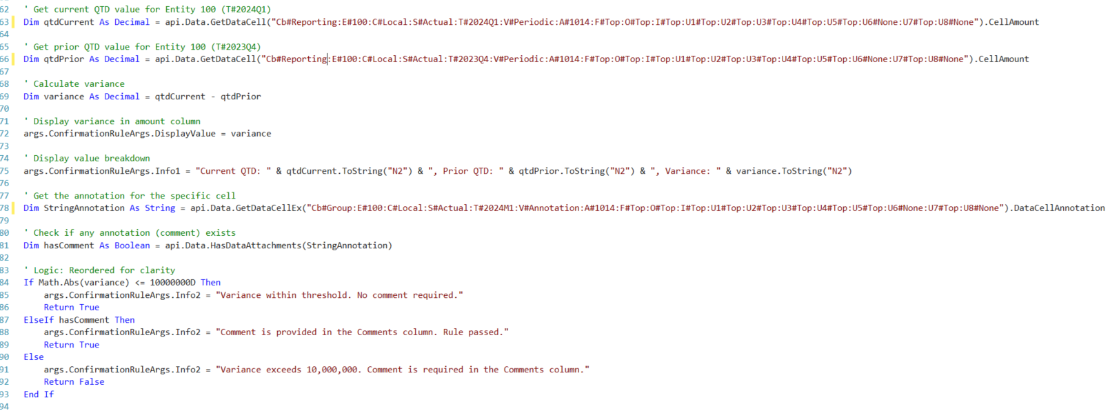 Help Needed with Confirmation Rule to Validate Annotations for Thresholds | OneStream Community