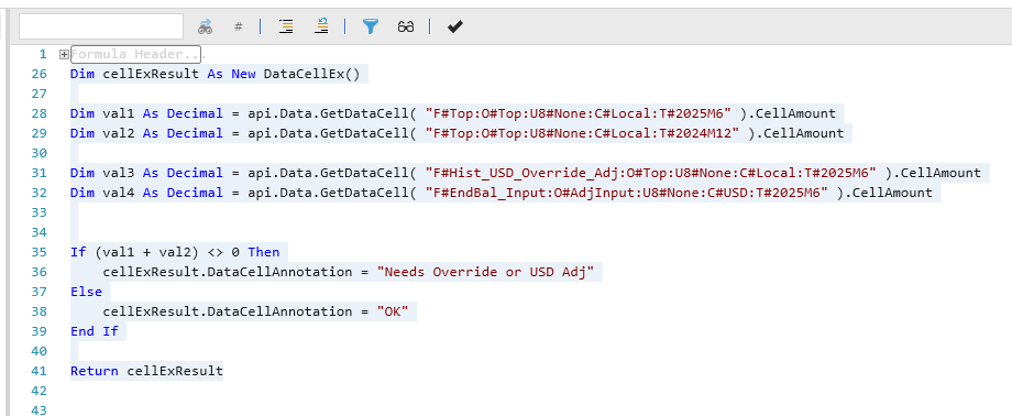 If Then Else Statement to return Annotation in UD8 | OneStream Community