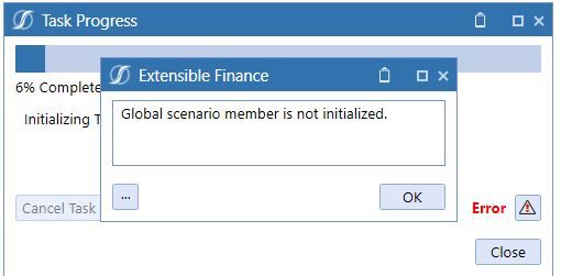 Data Import error in Workflow : Global scenario member is not ...