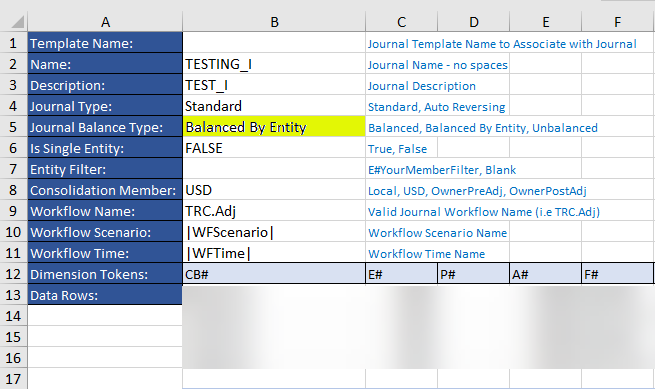XFJ - Excel Import Journal Template | OneStream Community