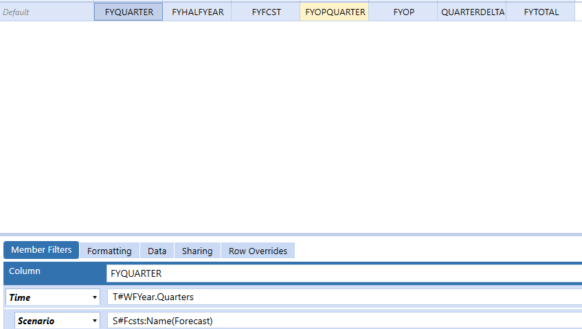 Cube View splitting quarters in columns | OneStream Community