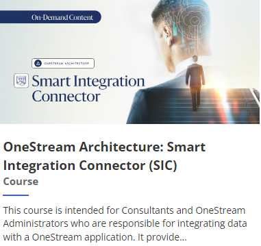 Smart Integration Connector | OneStream Community