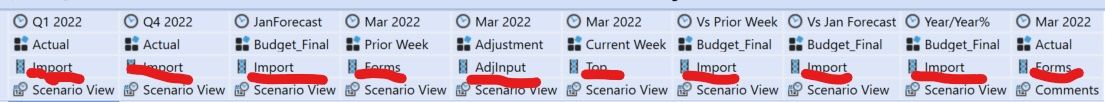 How to Hide/Rename Import, Forms and AjdInput in the Cube View Columns | OneStream Community