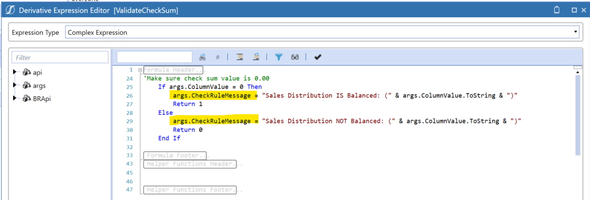 Derivative Check Rule - Display CheckRuleMessage | OneStream Community