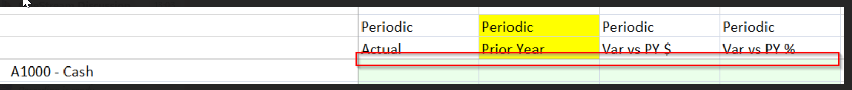 How can we display top or bottom lines in excel column header. | OneStream Community