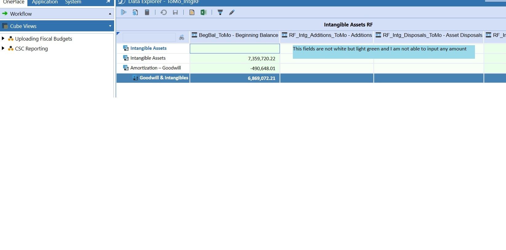 Roll Forwards Forms - not able to input activity manually. | OneStream ...