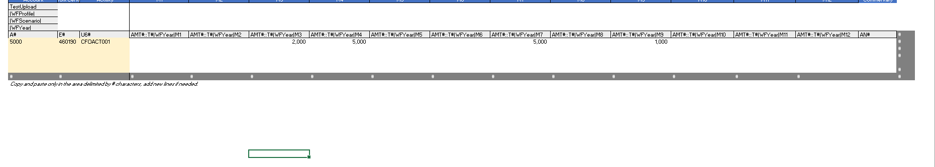 Annotation in a Form Matrix Import Template | OneStream Community