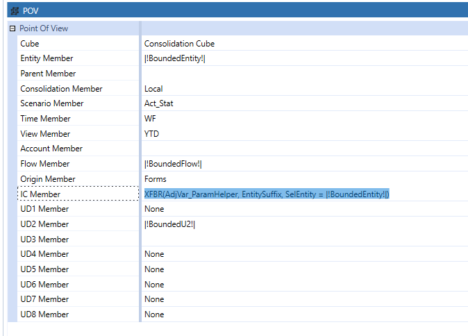 Retrieve POV member from XFBR rule in a cube view | OneStream Community