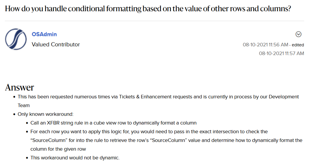 Conditional formatting based on the value of different rows/columns ... Conditional formatting based on the value of different rows/columns ...