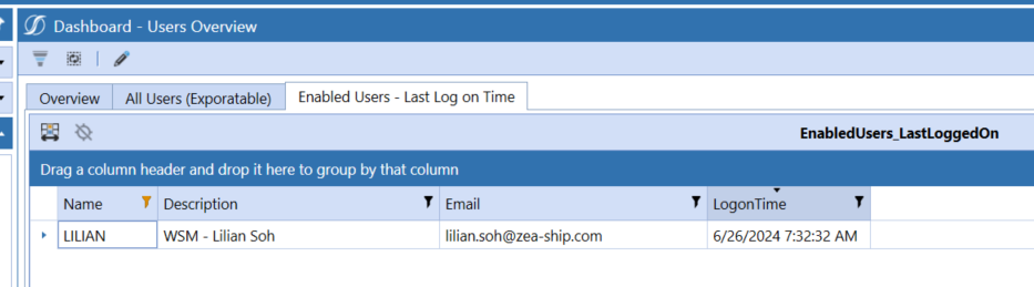 User Overview Dashboard different time zone with System Security Logon time | OneStream Community