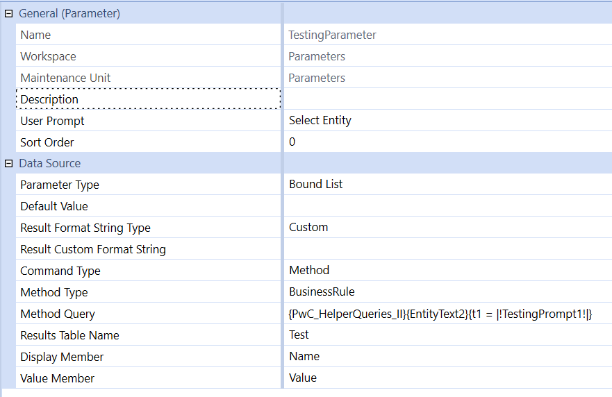 Nested Parameters Using Bound List Onestream Community