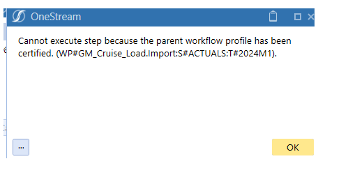 Workflow Load Error | OneStream Community