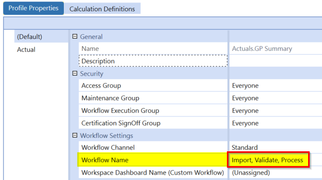 Workflow Name From Workflow Setting Property Onestream Community