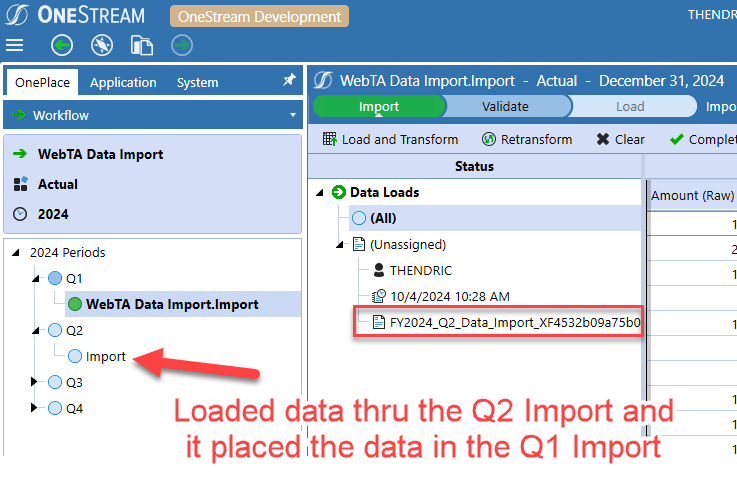 Data is not getting imported into the correct quarter | OneStream Community